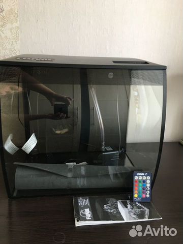 Аквариум Fluval flex 57 л Hagen с выгнутым передни