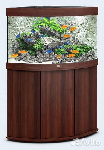Аквариум Juwel Trigon 190 LED темно-коричневый с т
