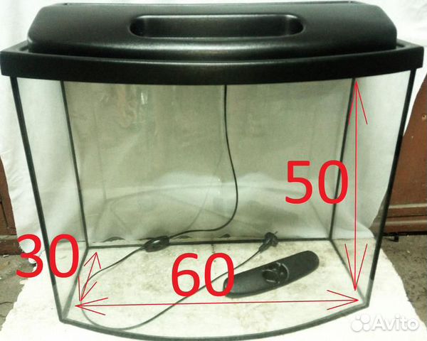 Продам аквариум панорамный 85 литров