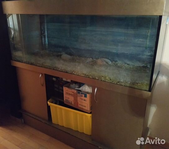 Аквариум 420 литров с тумбой, лампой, фильтрами